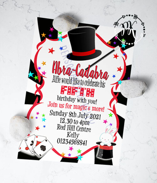 Magic House Birthday Invitations Enchanting Magic House Birthday Party