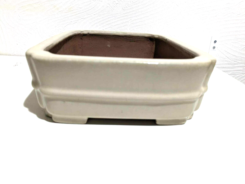 Tokoname Japanese bonsai pots by Shibakatu Tokoname Large pot White ...