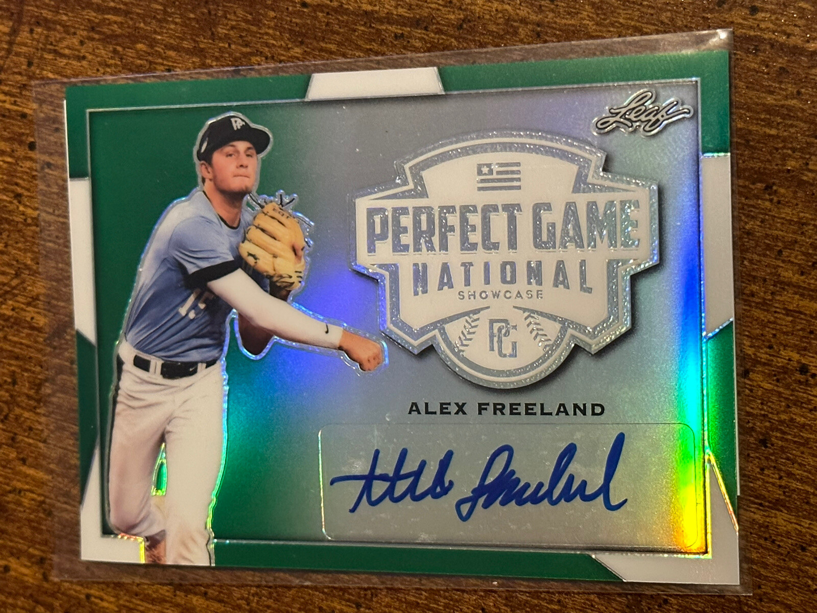 ALEX FREELAND 2019 Leaf Perfect Game NS Green Proof AUTOGRAPH #1/1 ...