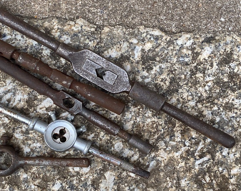 Job Lot of Tap Wrenches & Die Stocks Thread Cutting Engineering Tools ...