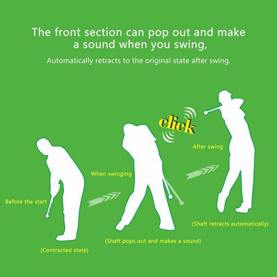 Swing Practice Stick Telescopic Swing Trainer Swing Master Training Aid ...