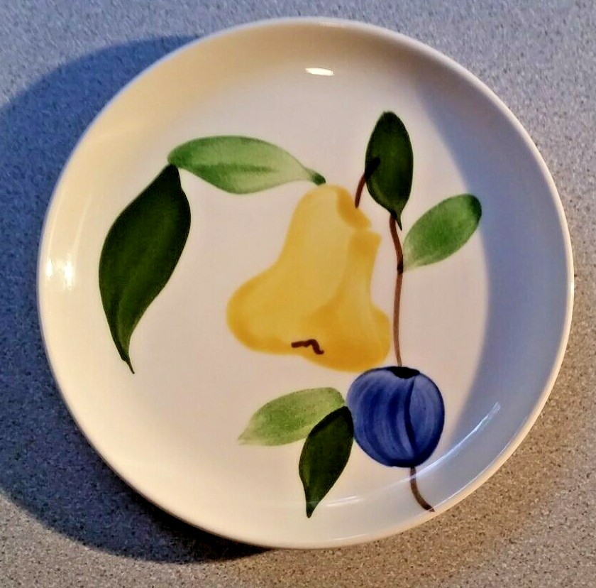 Vintage Rio Pattern Stetson Pottery Pear/Blueberry or Plum Dessert ...