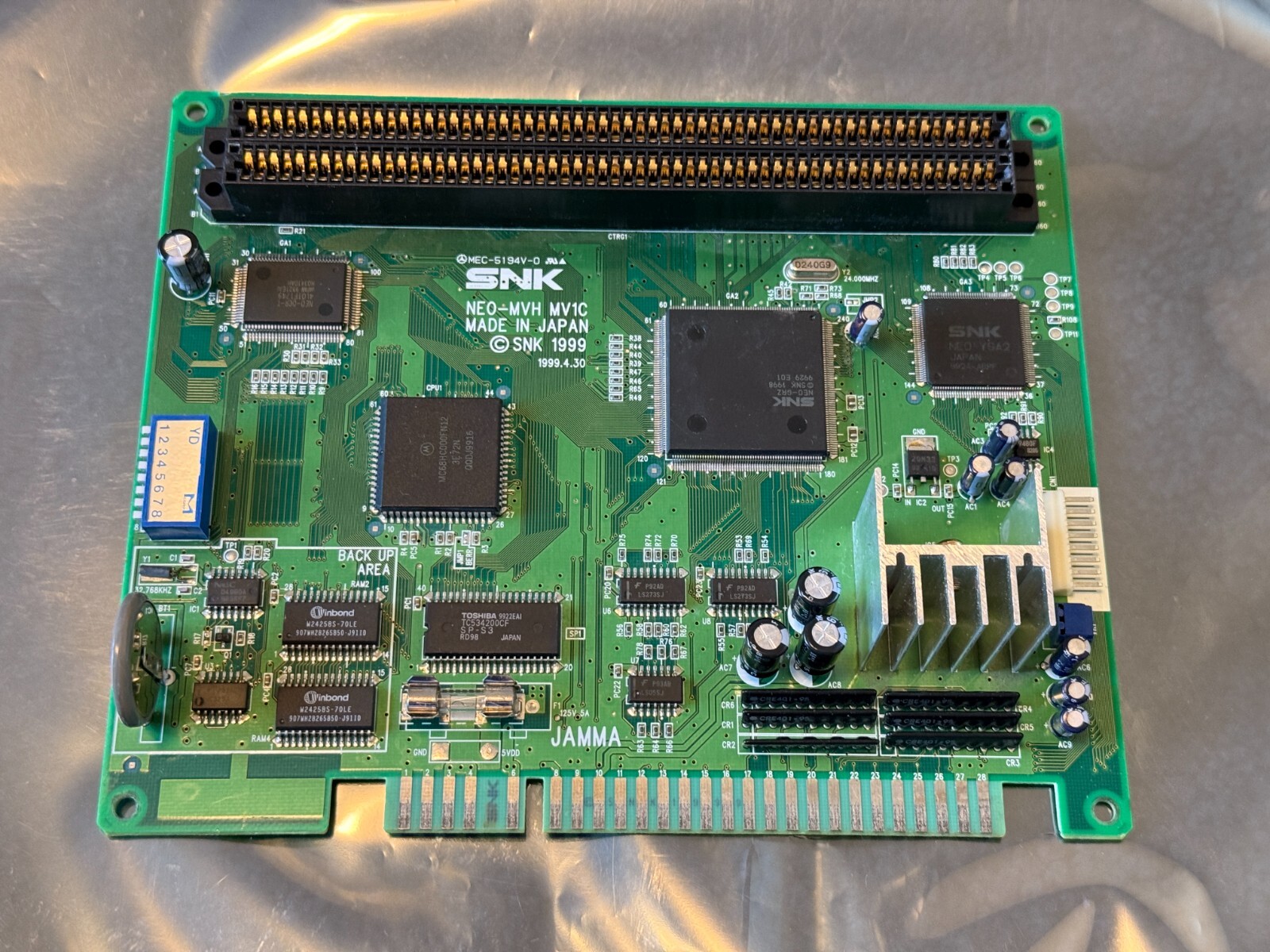 Neo Geo SNK MVS 1-Slot model MV-1C JAMMA without shell tested working ...