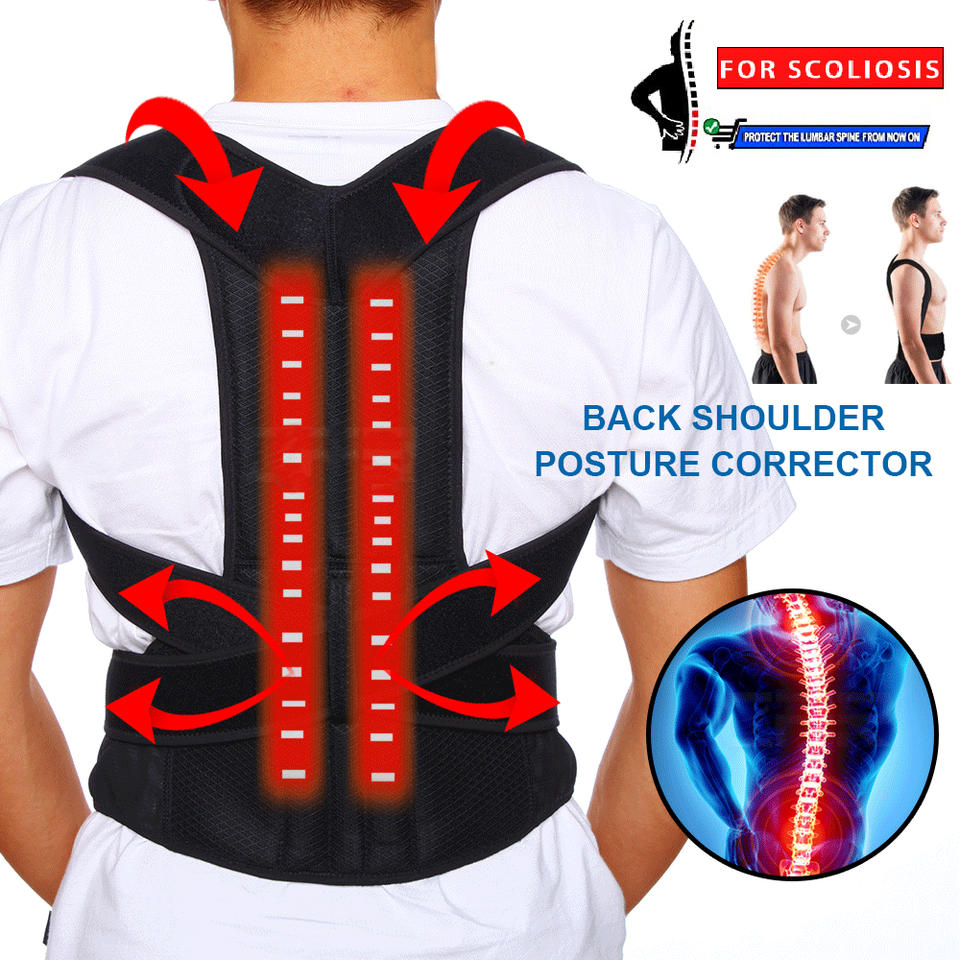 Best Back Brace Posture Corrector For Women Men Medical Scoliosis Back ...