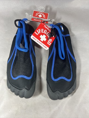 Men’s Official Lifeguard Activity Shoe Black Beach Water Shoes 8/9 ...
