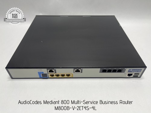 AudioCodes Mediant 800 Multi-Service Business Router, M800B-V-2ET4S-4L ...