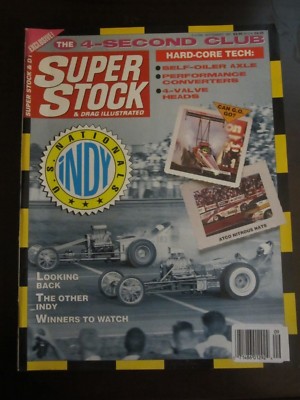 Super Stock & Drag Illustrated Magazine September 1991 Indy Nationals ...