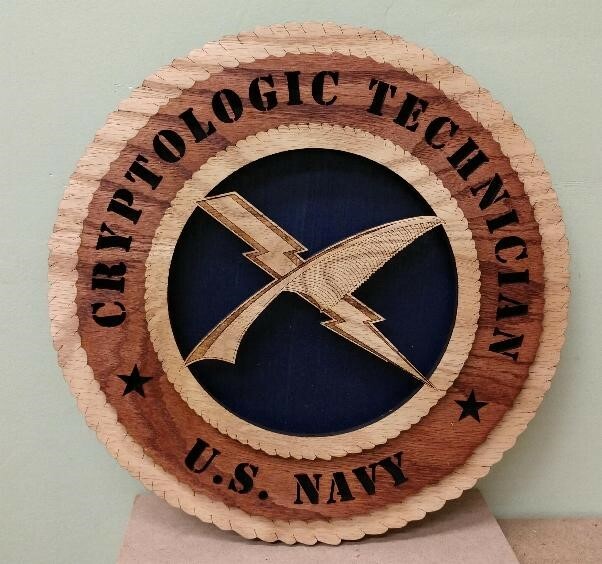 US Navy - Cryptologic Technician - Laser Cut 3D Wood Wall Tribute ...