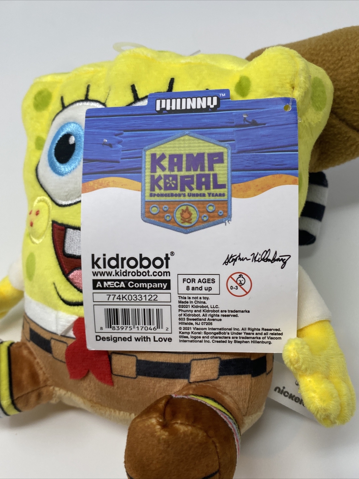 NEW Kidrobot Spongebob Squarepants Kamp Koral Plush Phunny NECA w/Tags ...