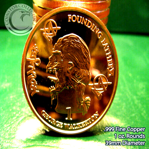 ApocalypZe Series rare warning coin George Walkerton" 1oz .999 Copper ...