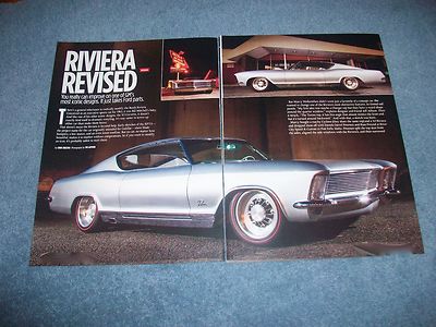 1963 Buick Riviera Custom Fastback Show Car Article "Riviera Revised ...