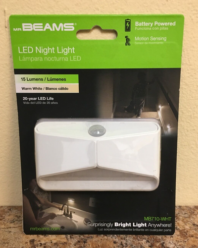 Beams MB710 15 Lumen LED Wireless Battery Powered Motion Sensing LED ...