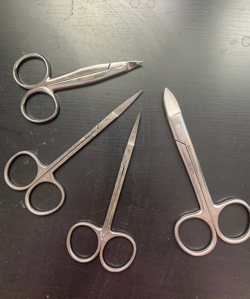 Henry Schein Scissors Stainless Steelx4-different sizes | eBay