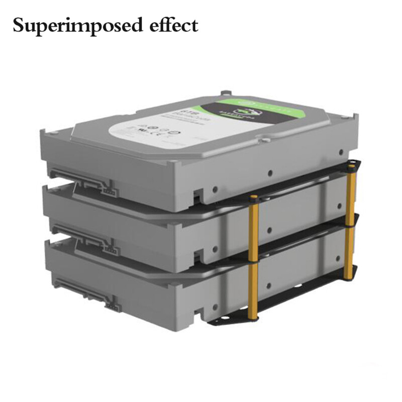 12CM Fan Hard Drive Bracket SSD 3.5 inch Hard Drive Multi-layer Stacking Brac*li | eBay