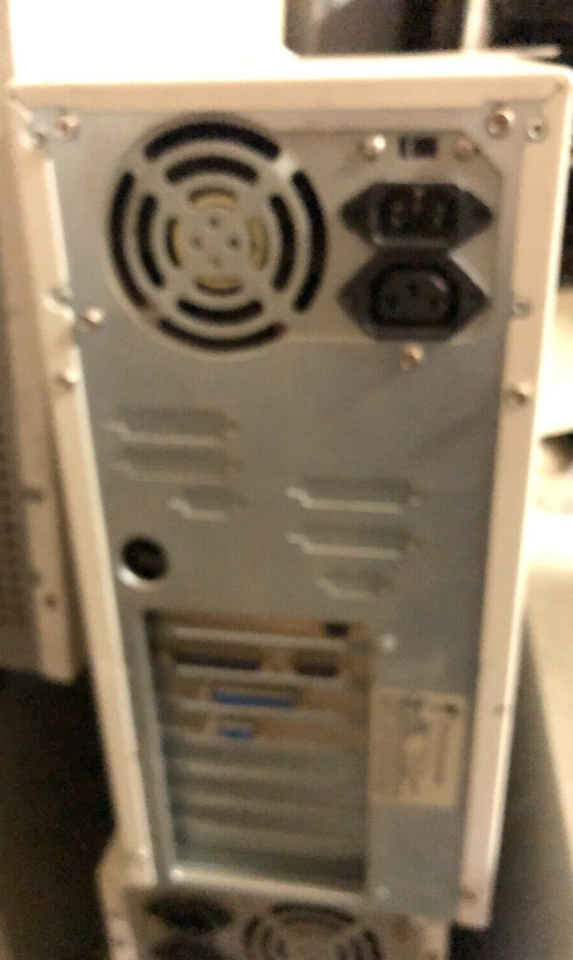 Vintage Retro PC Case Beige Computer Case AT mid Power White Used full ...