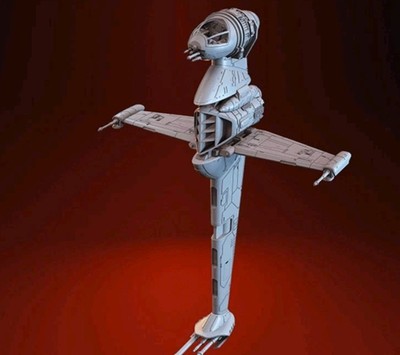 Star Wars 1/32 Scale 19" B-wing Model Kit Custom 3d Print W Stand And ...