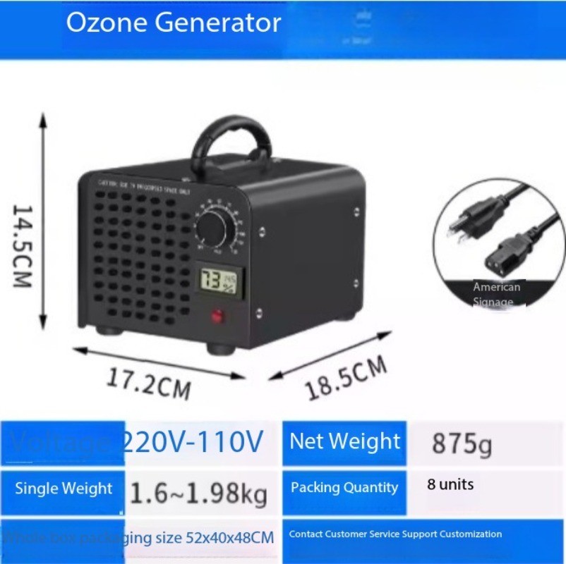 110V US-Spec Ozone Generator for Home Use - Air Deodorizer & Ozone ...