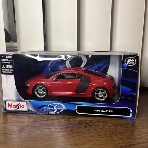 Maisto Special Edition Audi R8 Red 1:24 Diecast Man Cave Toy ...