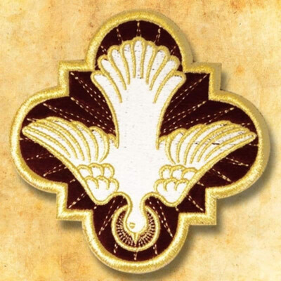 Embroidered Applique Motif ideal for church vestments, catholc ...