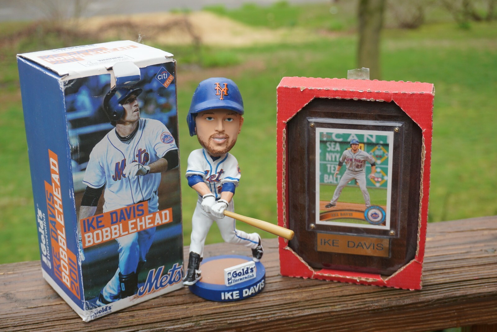 New York Mets Ike Davis Bobblehead and Ike Davis Topps Plaque | eBay