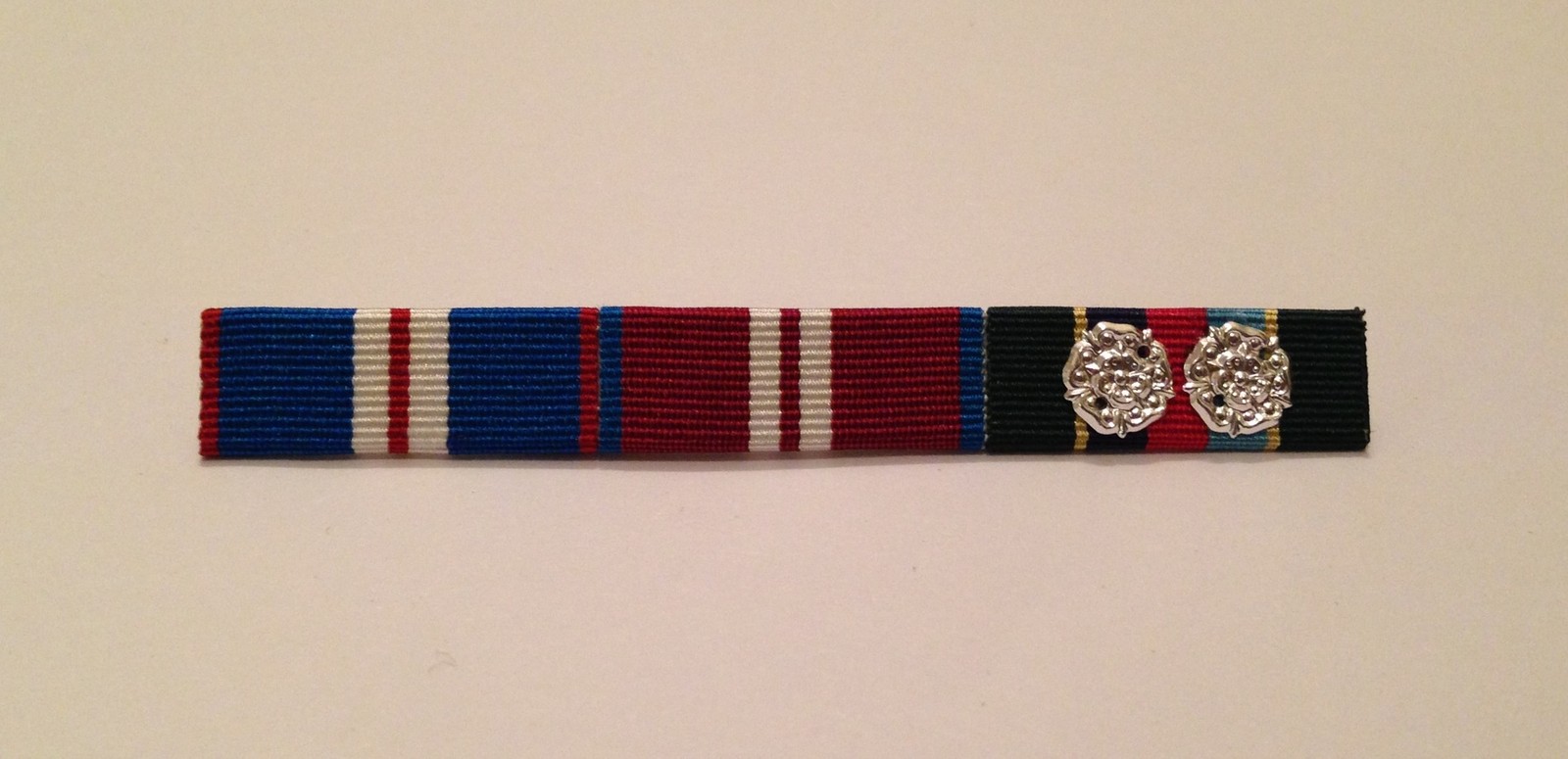 Golden & Diamond Jubilee & VRSM Rosettes Medal Ribbon Bar, Sew on or ...