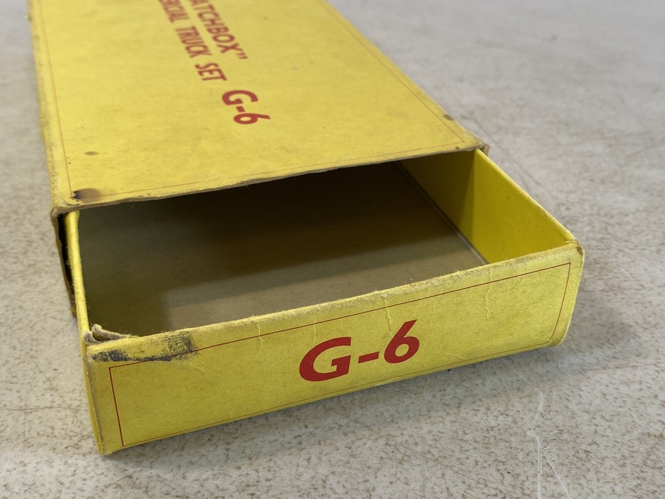 very rare Matchbox Commercial Truck Set G-6 Vintage Yellow Mail Order ...