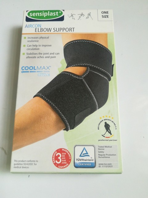 SENSIPLAST Aircon Wrist Support One Size Coolmax Tested Medical Sport ...