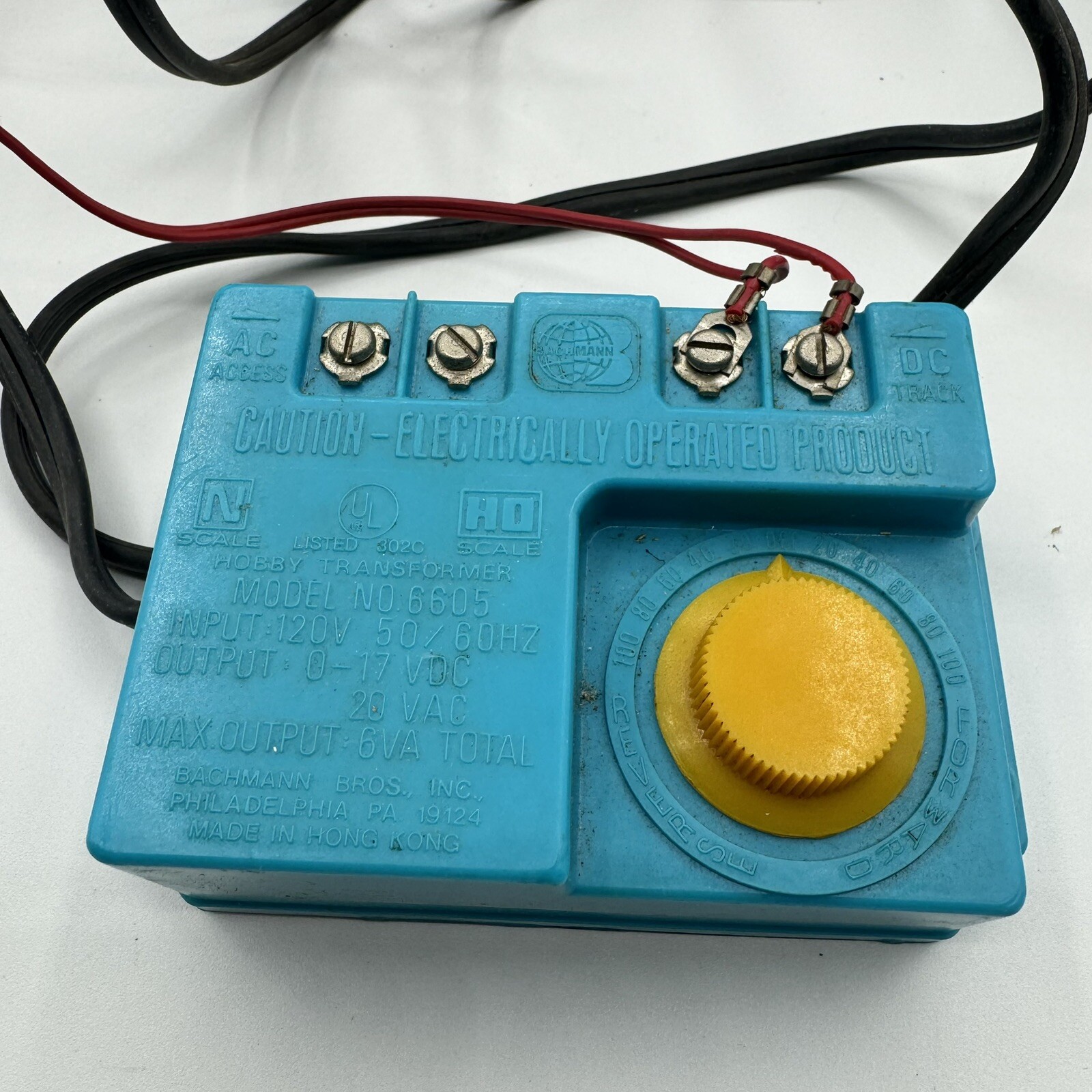 Bachmann N & HO Scale Hobby Transformer 6605 Train Railroad (untested ...