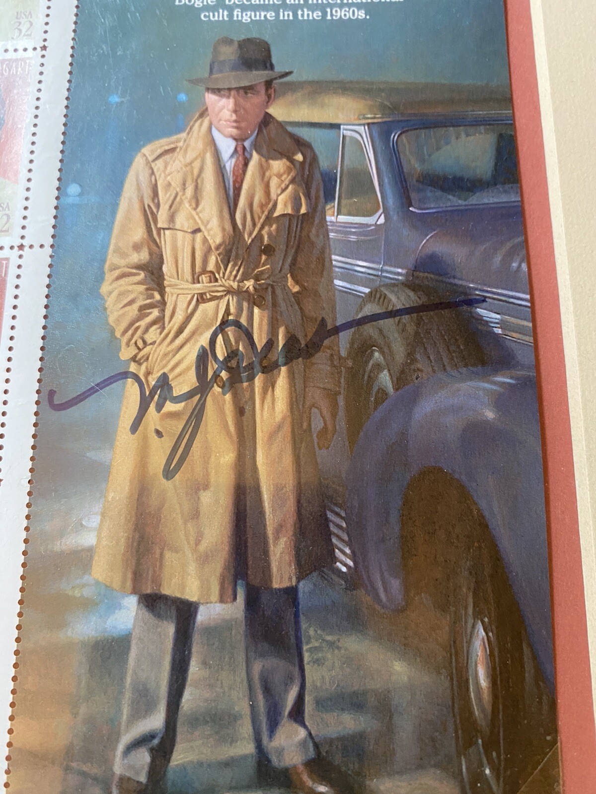 Humphrey Bogart Legends of Hollywood Framed & Signed by Illustrator ...