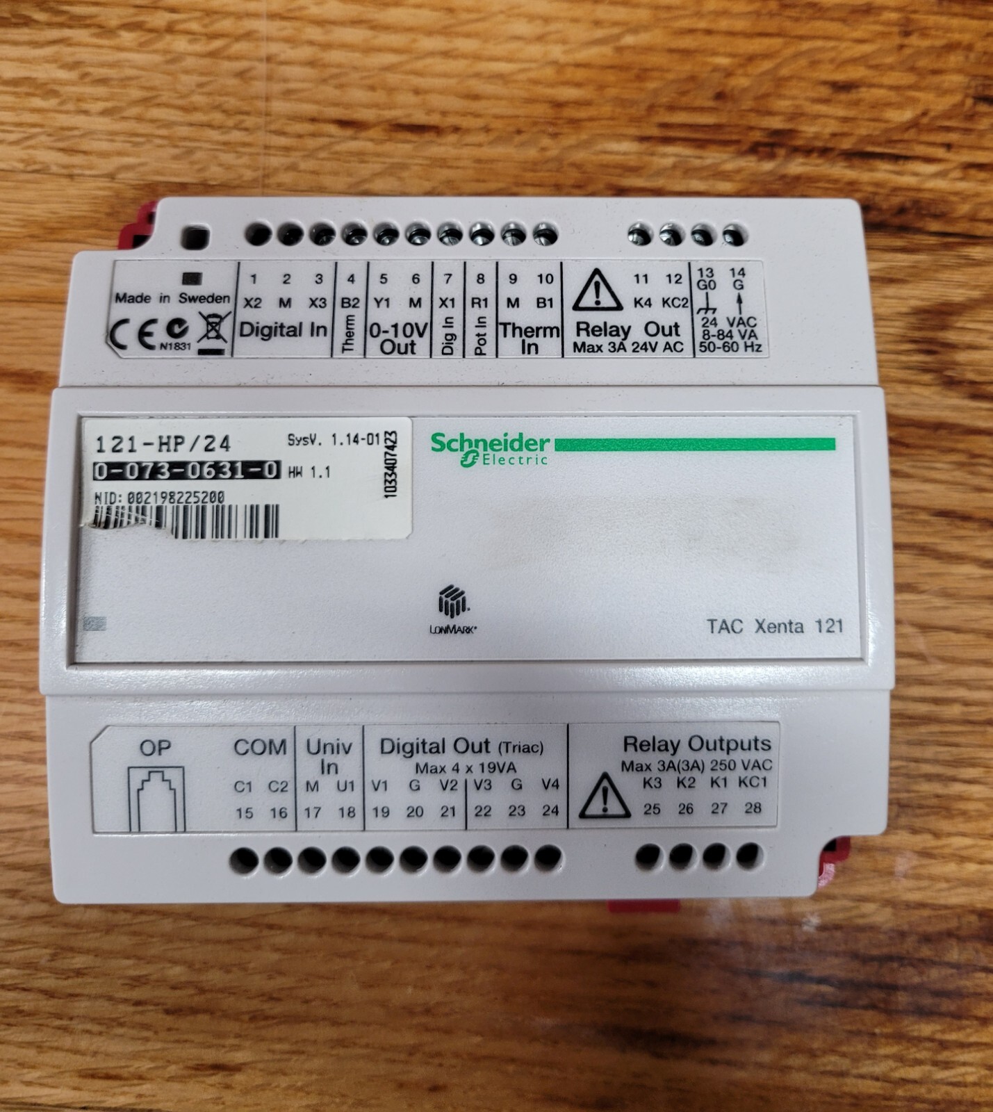 Schneider Electric TAC Xenta 121-HP/24 | eBay