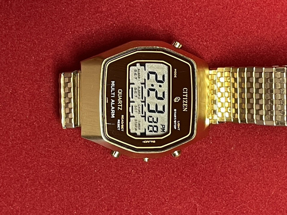 VINTAGE CITIZEN MULTI ALARM WATCH 4-097653 TA GN-4-S 40-1927 Works ...