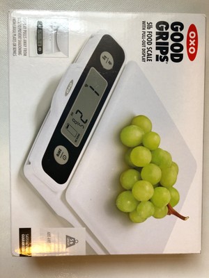 New OXO Good Grips High Quality Pull Out Display White 5 lb Digital ...
