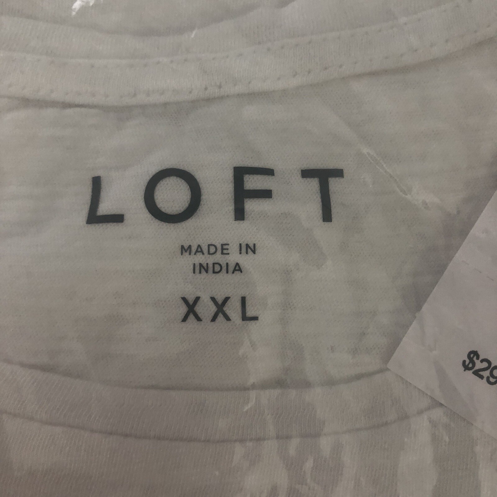 LOFT Raglan Flare Sleeve Lightweight Jersey Tee in White Size XXL ~ NEW | eBay