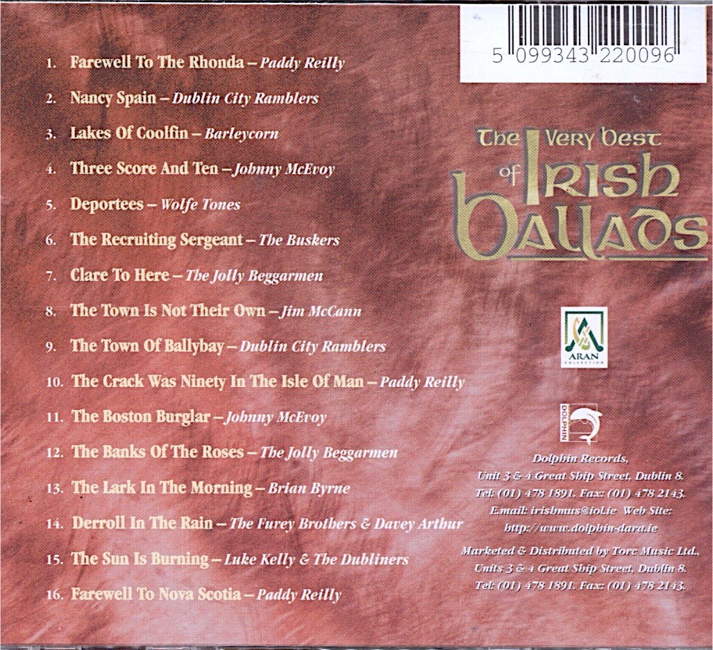 The Very Best of Irish Ballads CD | eBay
