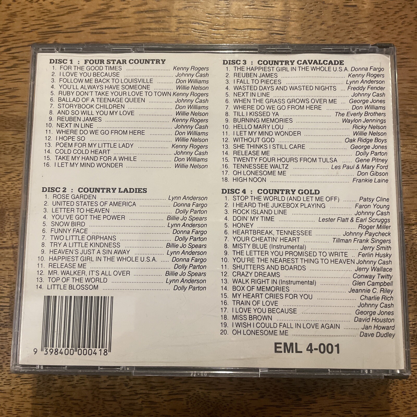 Country Collection CD - All Time Country Hits 4 CDs | eBay