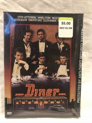 New Diner (DVD, 1982) Kevin Bacon Mickey Rourke Steve Gutenberg Sealed ...