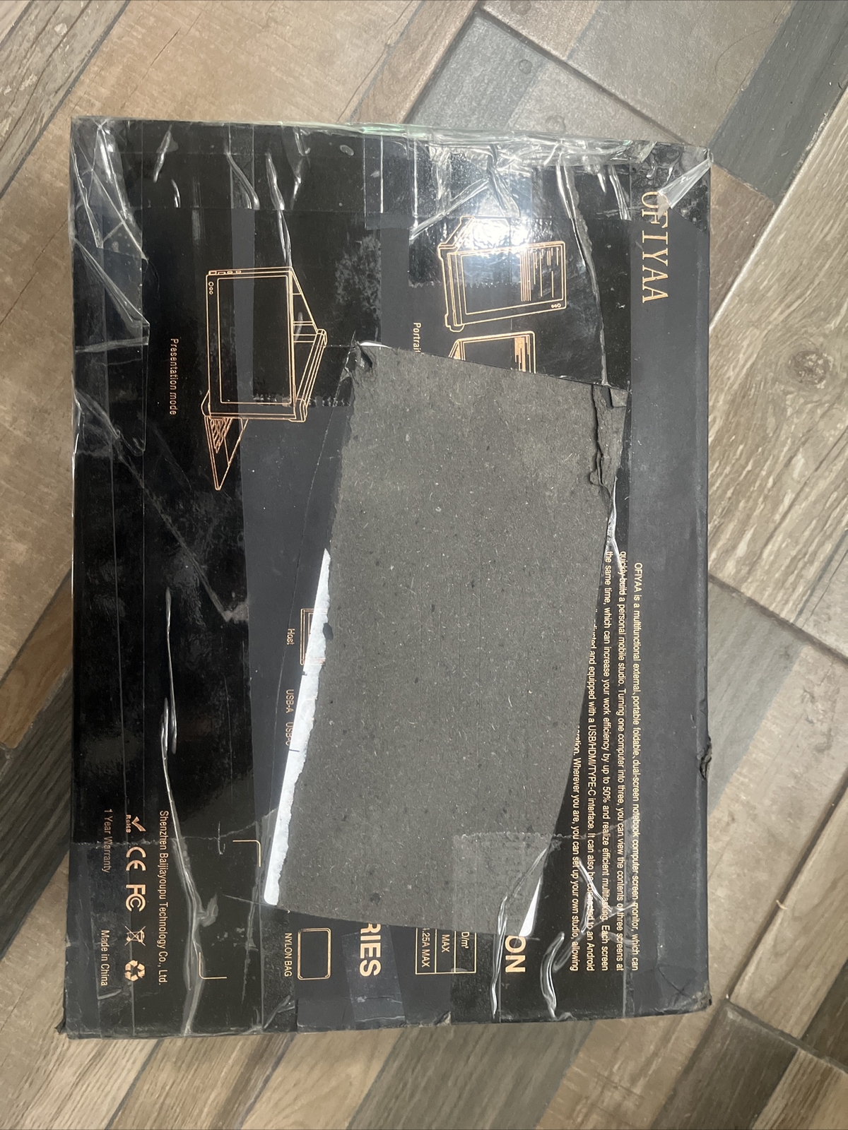 OFIYAA P2 12'' Triple Portable Monitor Laptop Monitor Extender Dual ...