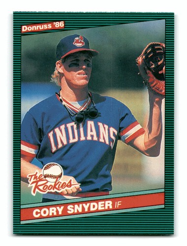 Cory Snyder 1986 Donruss The Rookies RC #15 Cleveland Indians NM-MINT ...