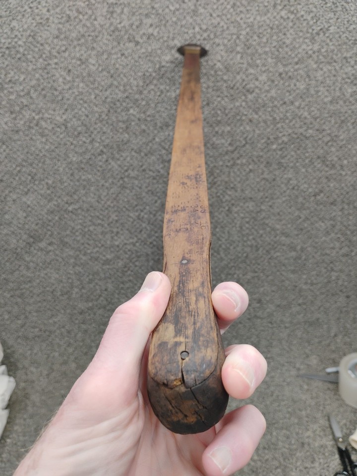 Antique Tree & Log Scale Stick 36” EXCELLENT Logging Lumber Brass ...