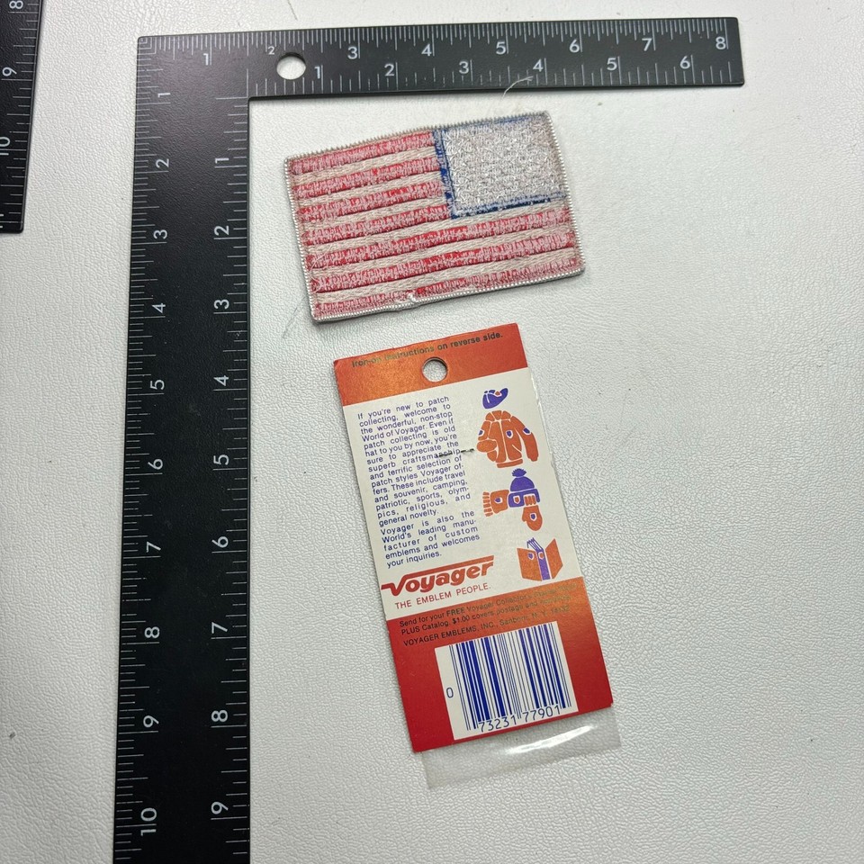 VINTAGE CARDINAL STATE BIRD OF VIRGINIA Patch In Package + USA FLAG ...