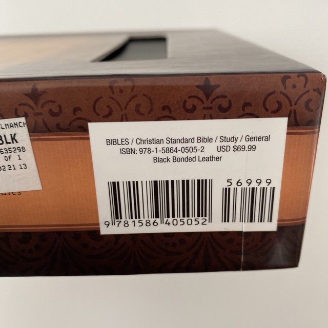 HCSB Study Bible, Black Bonded Leather by The HCSB Translation Team ...