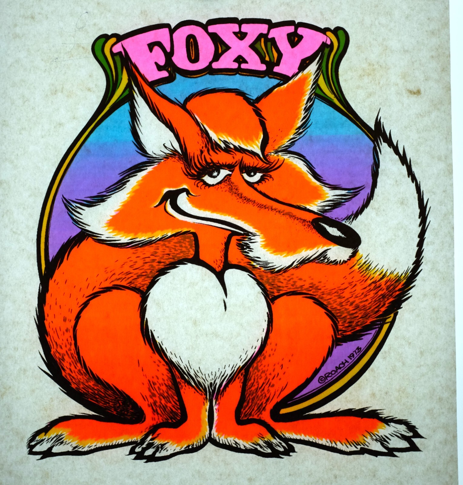 Authentic VINTAGE "Foxy" Heat Transfer Iron On | eBay