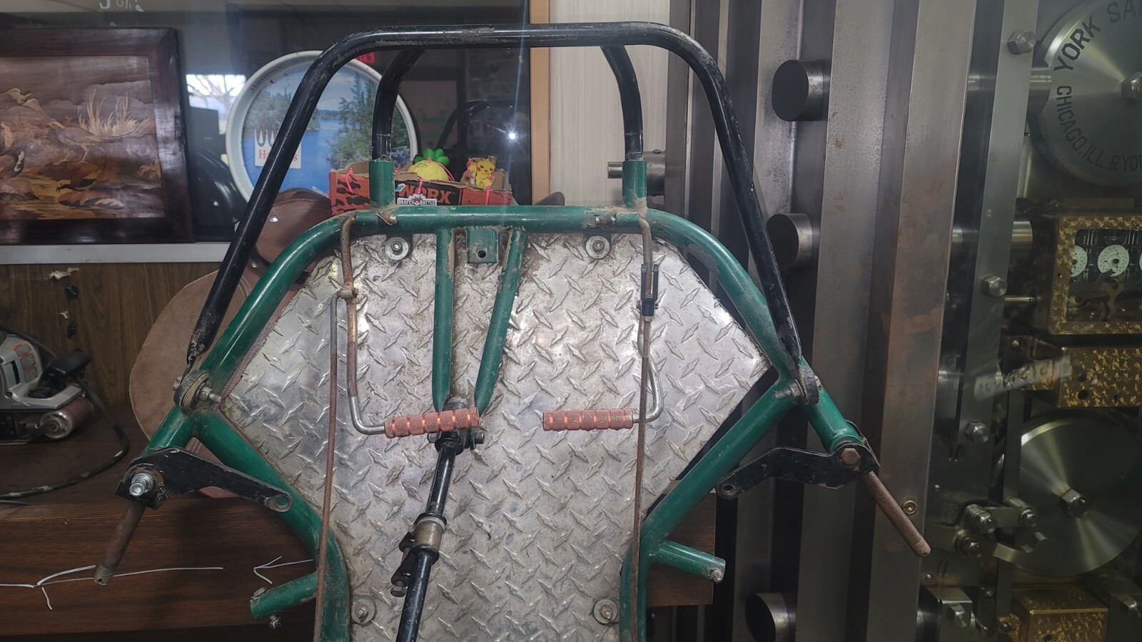 Green Offset Oval Go Kart Chassis Frame # 9824 | eBay