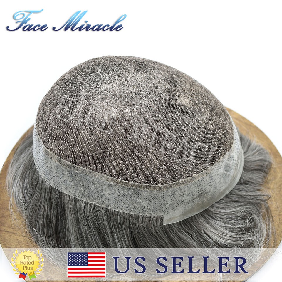 French Lace Hair System for Man Thin Skin Around Toupee for Men Human ...