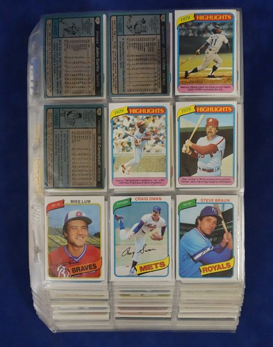 1980 TOPPS BASEBALL PARTIAL SET 600/726 IN PAGES MINT *356038 | eBay
