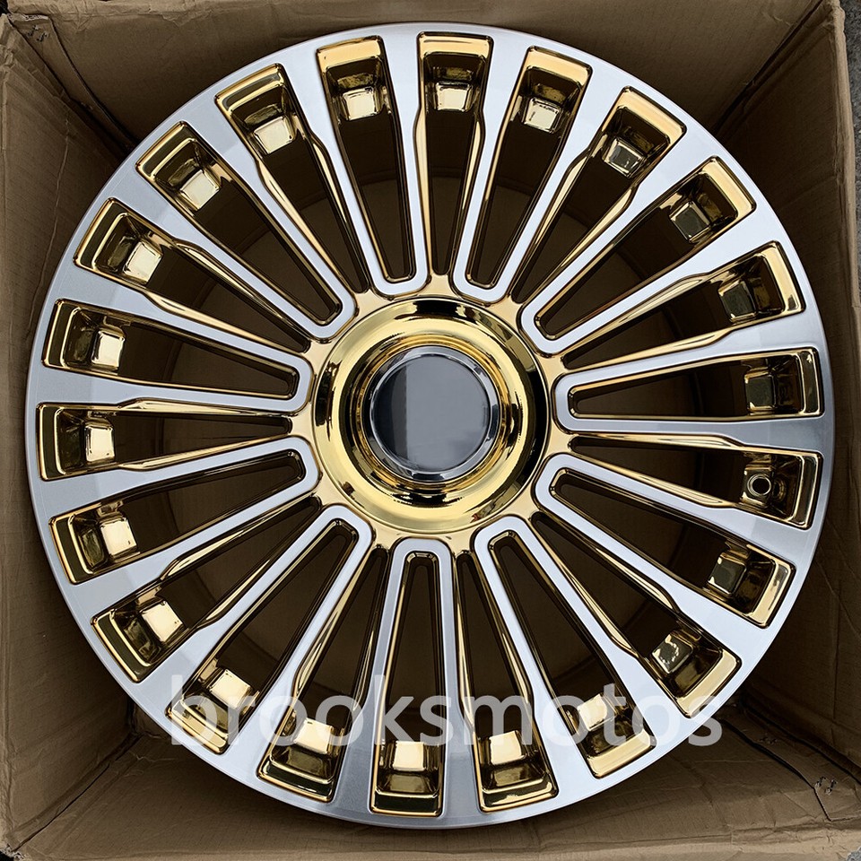 20" FORGED CHROME GOLD WHEELS RIMS FITS 1999-2006 JAGUAR XK X100 20X9 ...