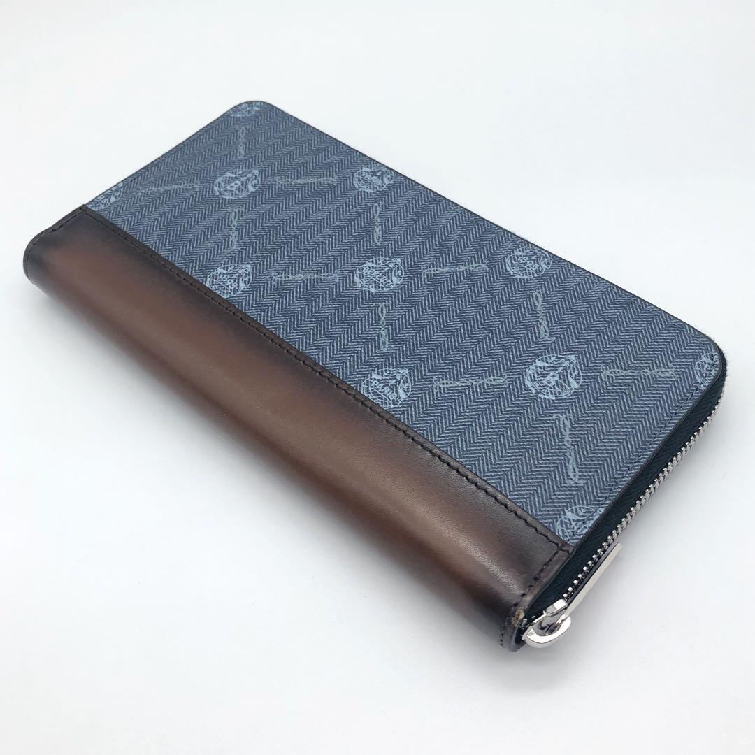Berluti Itauba Round Zipper Long Wallet Blue Leather | eBay Berluti Itauba Round Zipper Long Wallet Blue Leather | eBay