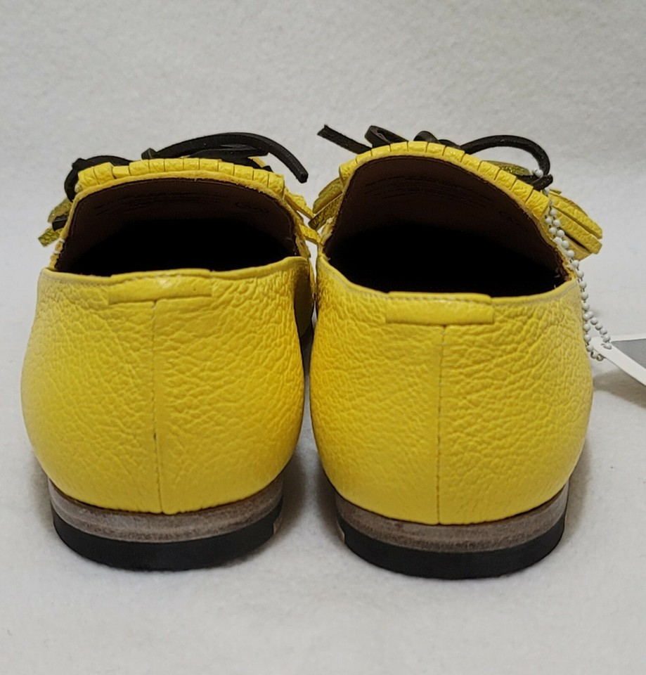 ESSE UT ESSE Women's Tassel Loafer Yllow Gold Shoes Size EU 36 US 6 ...