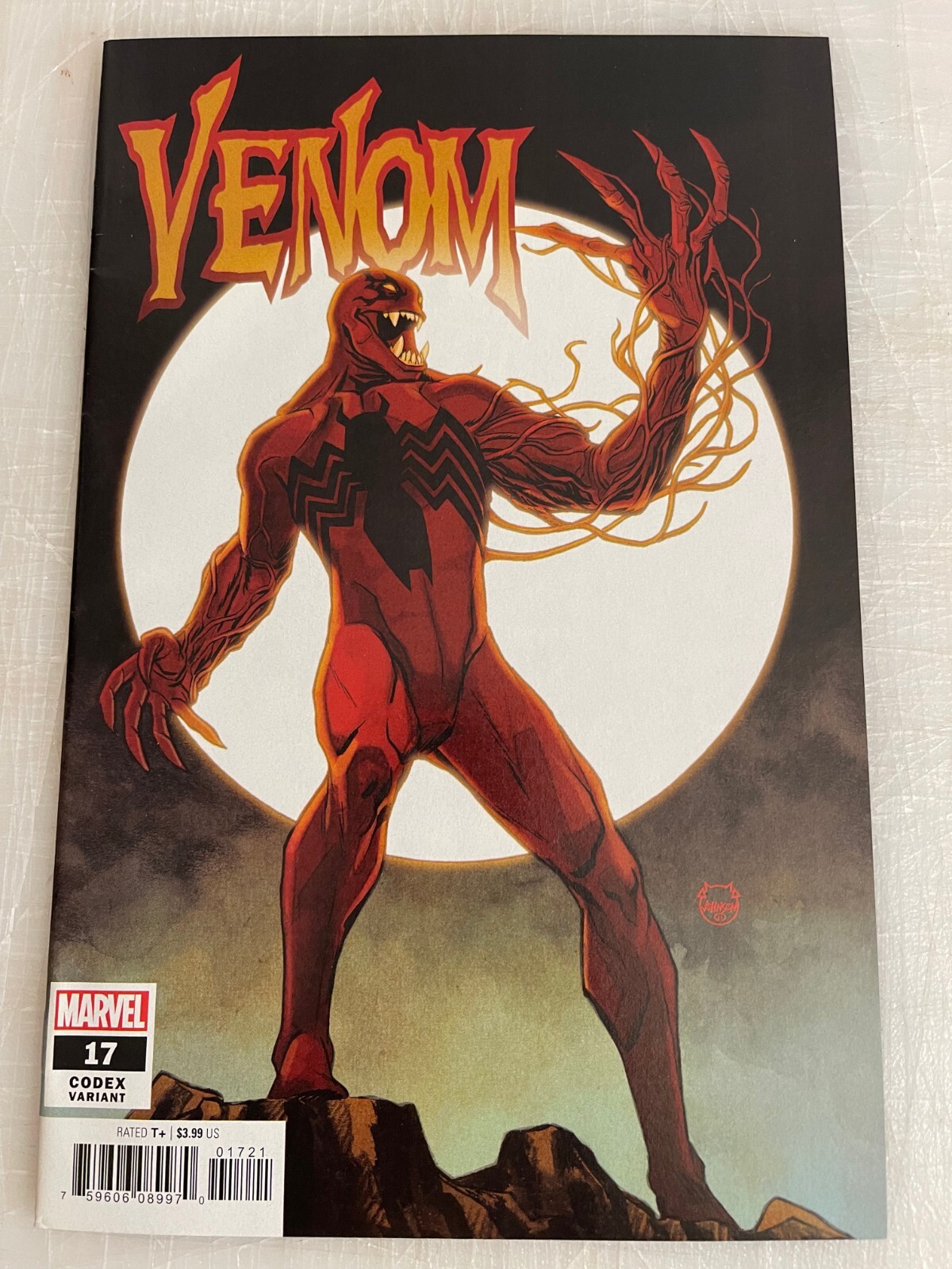 VENOM 17 CODEX DAVE JOHNSON VARIANT MARVEL COMICS DONNY CATES NM | eBay