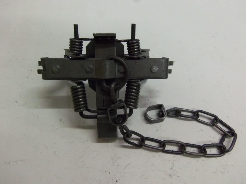 3 Duke # 2 Square Jaw Offset Coil Spring Traps 0493 Coyote Bobcat Fox ...